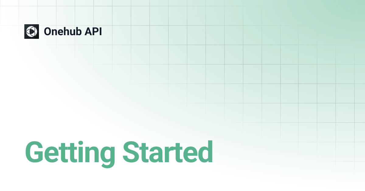 Getting Started | Onehub API